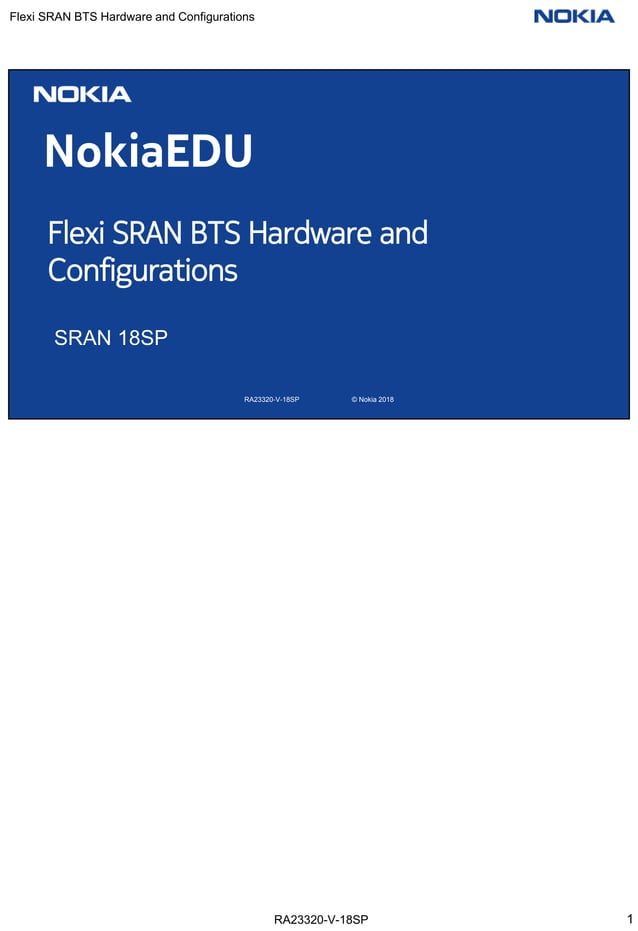 SRAN18 configurations.pdf | Desktop Publishing | Computer Software and Applications