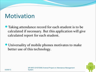 Srand002 attendance management system | PPT
