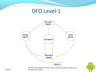Srand022 bluetooth based attendance management system | PPT
