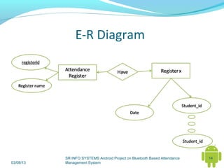 Srand022 bluetooth based attendance management system | PPT