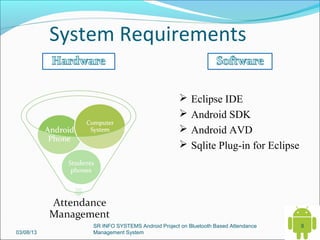 Srand022 bluetooth based attendance management system | PPT