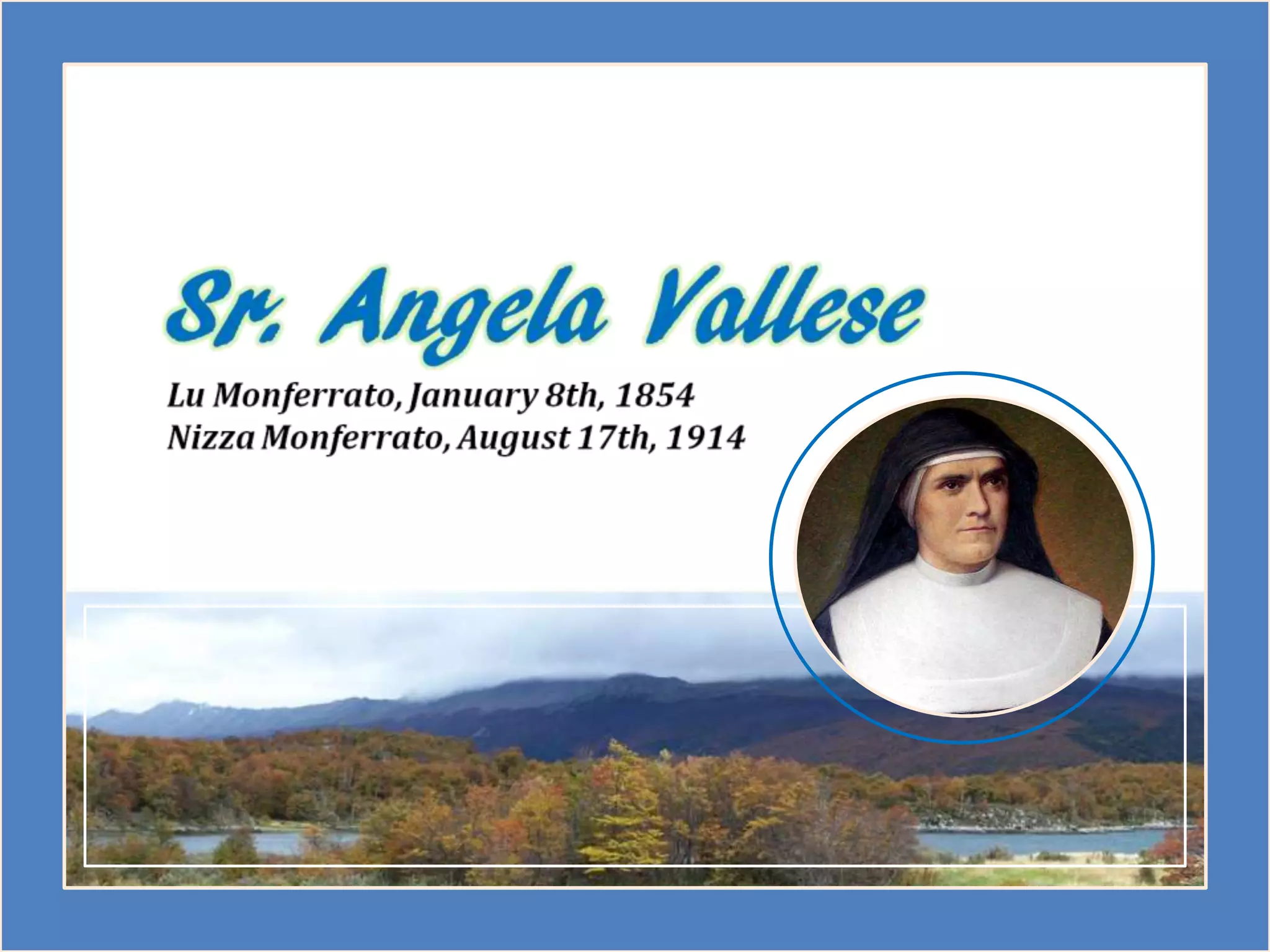 Sr angela vallese 17 agosto 2014_eng | PPT