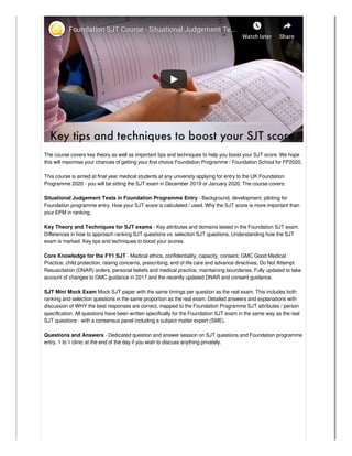 Sra revision online course by emedica | PDF