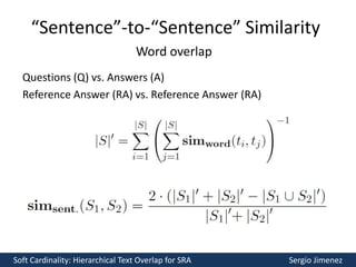 SOFTCARDINALITY: Hierarchical Text Overlap for Student Response ...