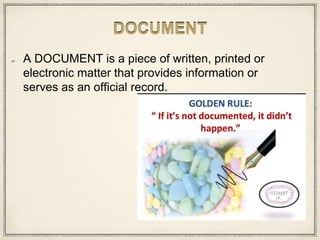 Standard operating procedures, records and good practice of production ...