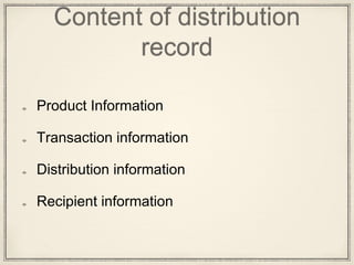Standard operating procedures, records and good practice of production ...