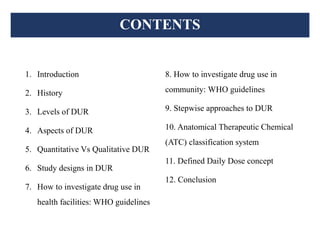 Drug Utilization research | PPTX