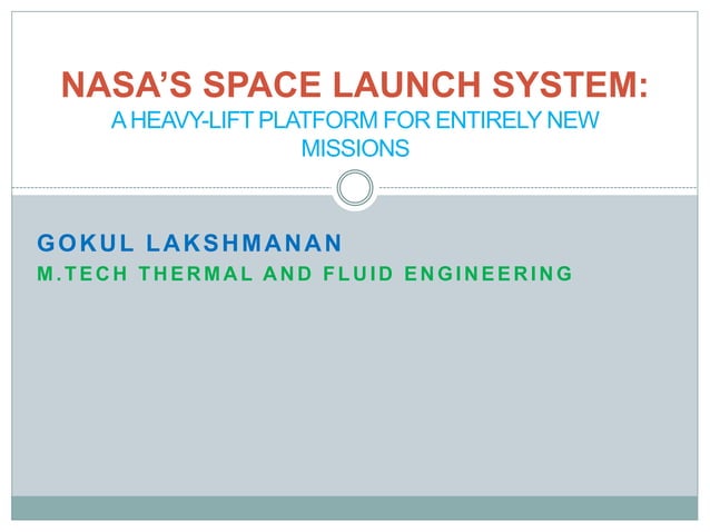 NASA SLS Solid Rocket Booster - Complete Explanation | PPTX