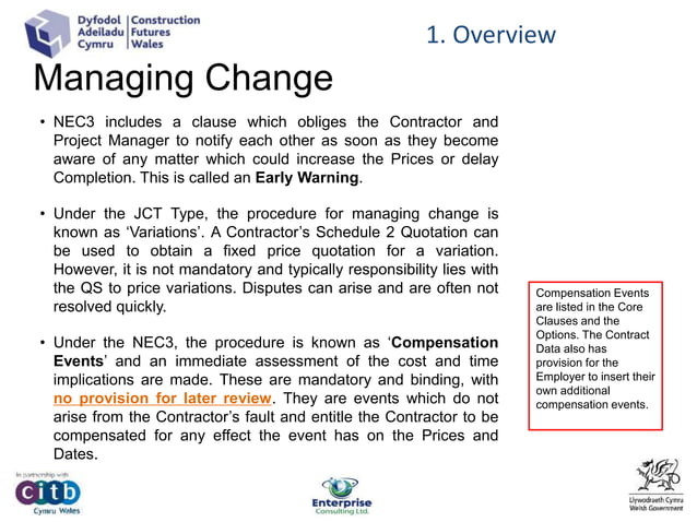 CFW NEC Management of change under the NEC3 | PPTX | Business ...