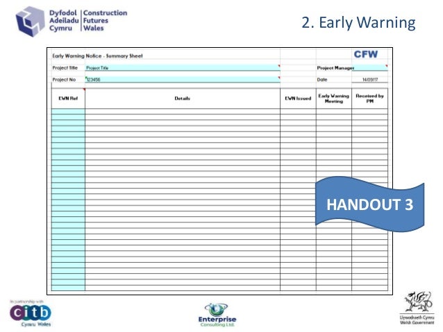 CFW NEC Management of change under the NEC3