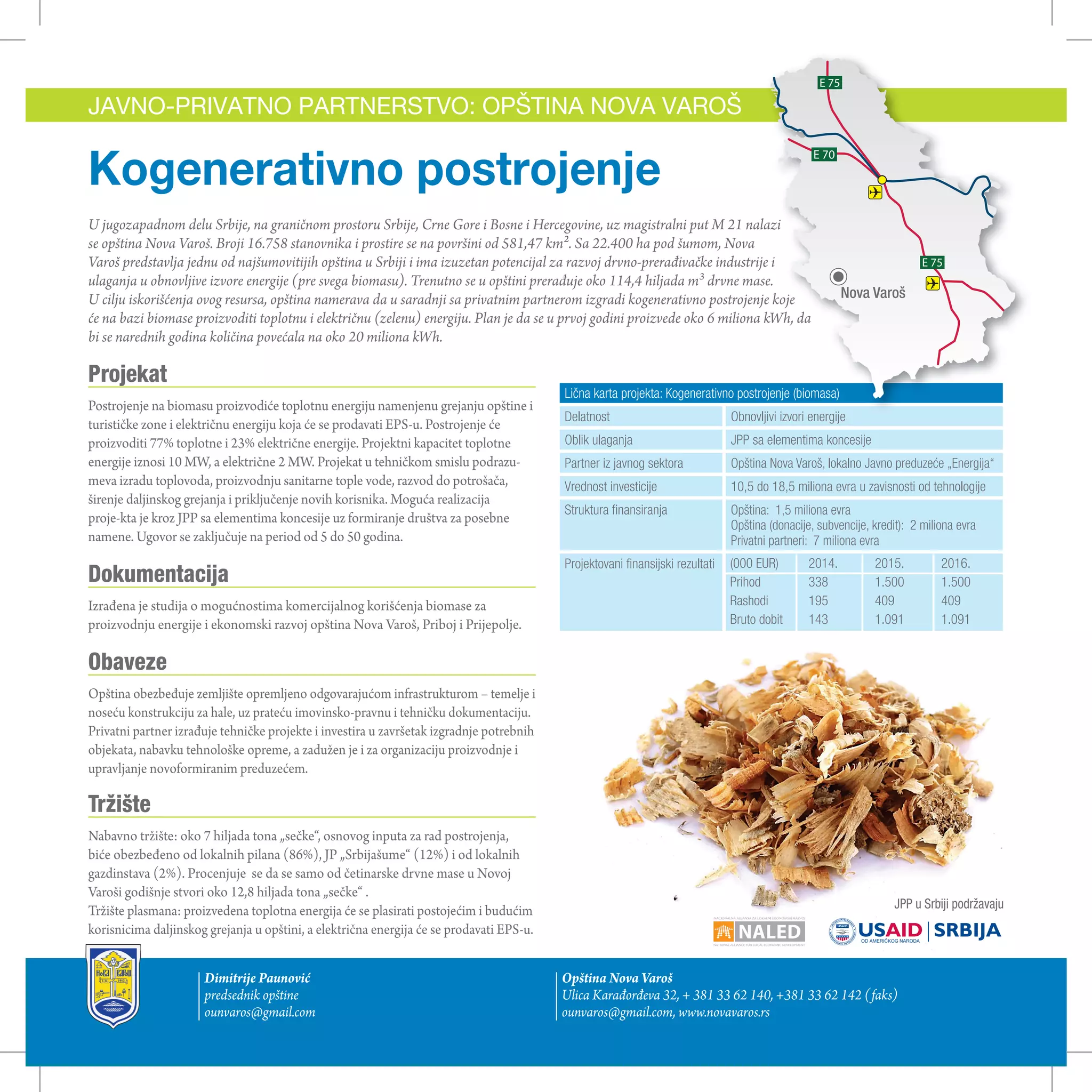 Opština Nova Varoš - Javno privatno partnerstvo: Kogenerativno ...