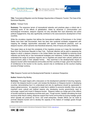 Src ctpl-idrc paper-summaries | PDF