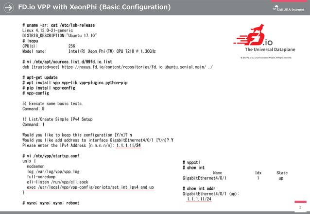 FD.io VPP with XeonPhi | PPT