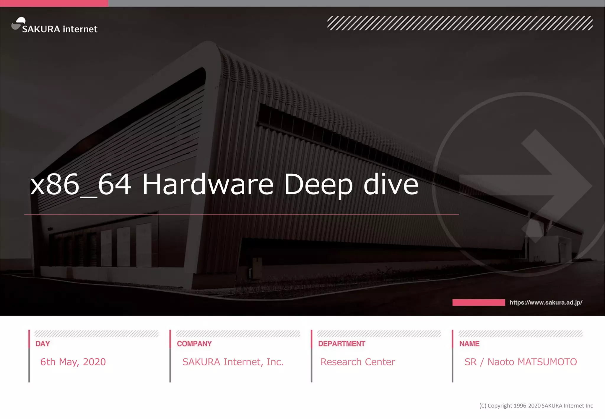 x86_64 Hardware Deep dive | PPT