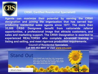 Srcar Realtor Designations Power Point | PPT