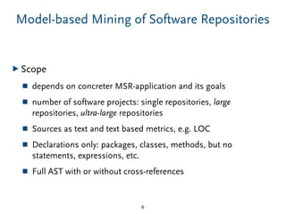 Creating and Analyzing Source Code Repository Models - A Model-based ...