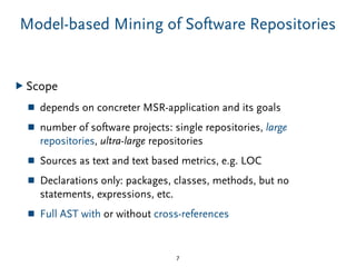 Creating and Analyzing Source Code Repository Models - A Model-based ...