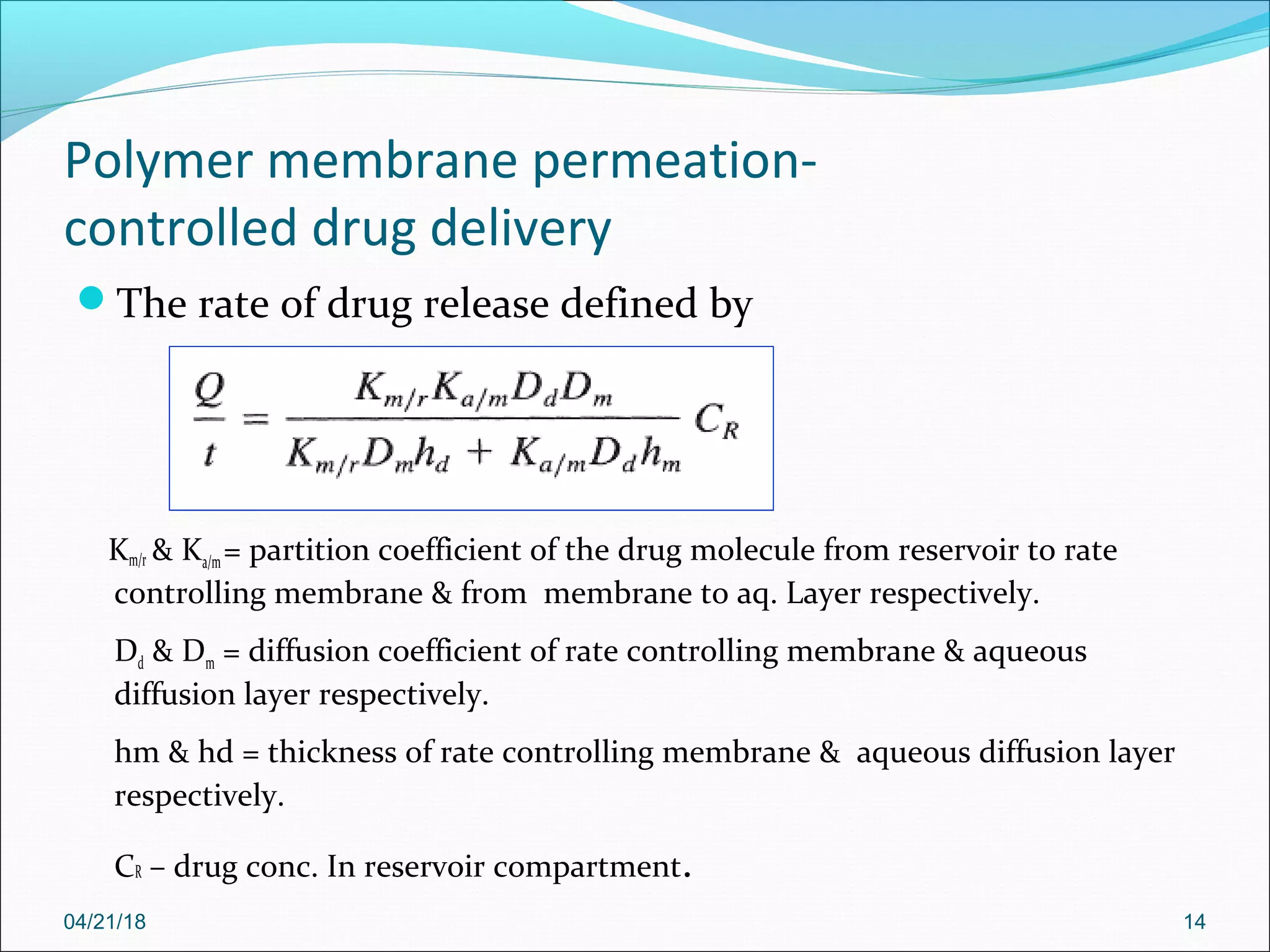Rate-Controlled Drug Delivery System | PPT