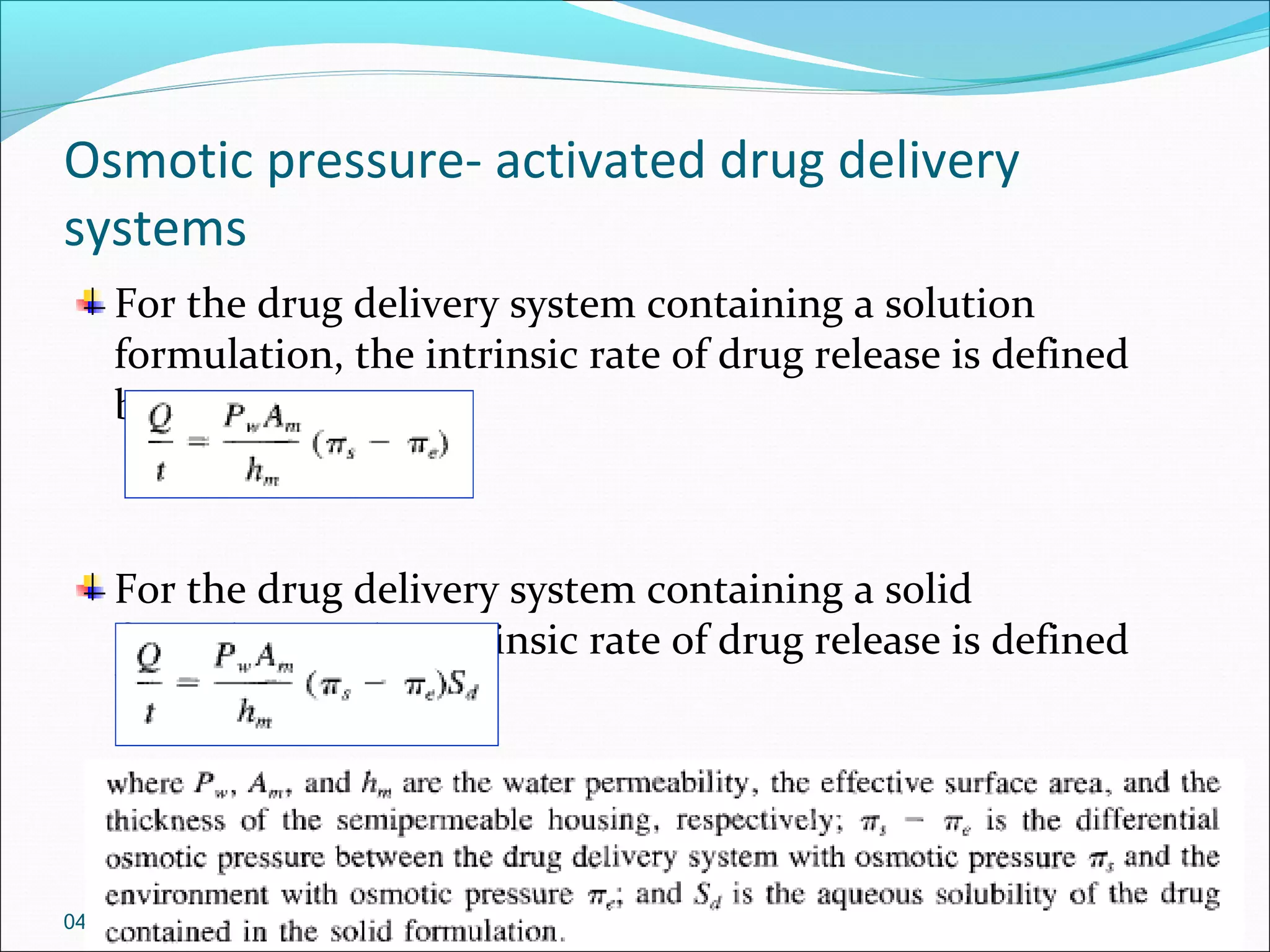Rate-Controlled Drug Delivery System | PPT