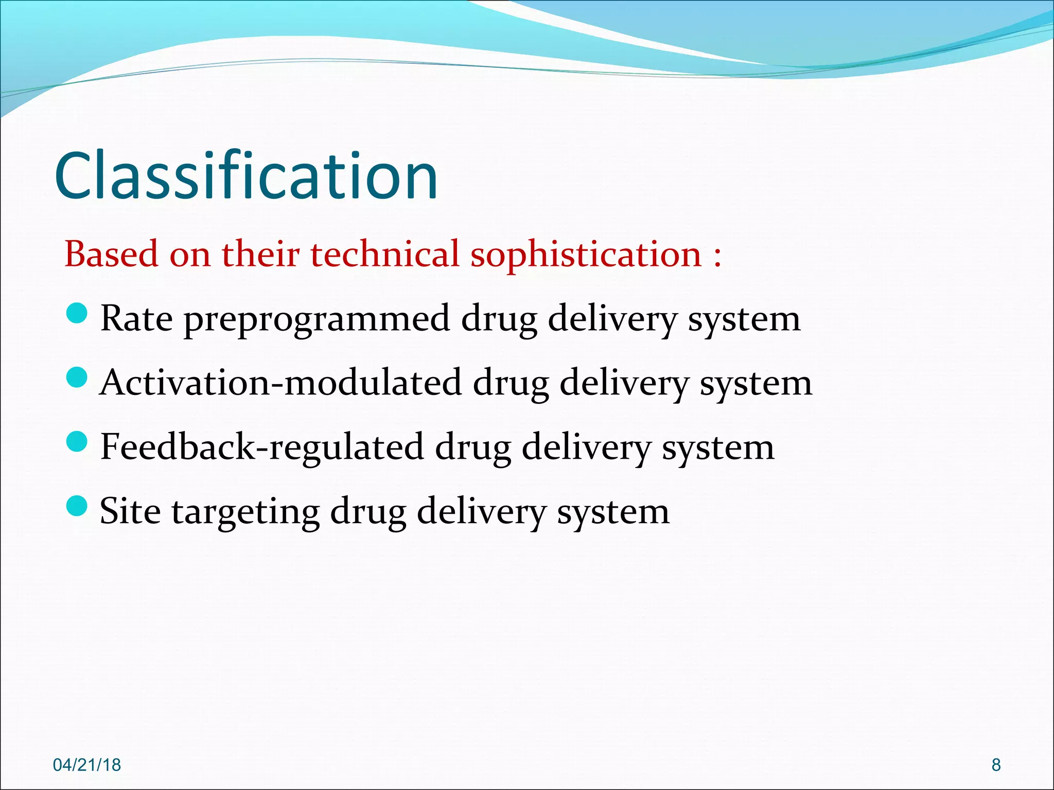 Rate-Controlled Drug Delivery System | PPT