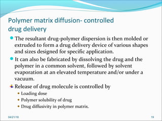 Rate-Controlled Drug Delivery System | PPT