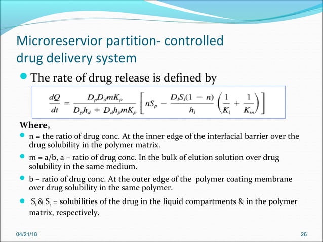 Rate-Controlled Drug Delivery System | PPT | Pharmaceutical Drugs ...