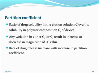 Rate-Controlled Drug Delivery System | PPT