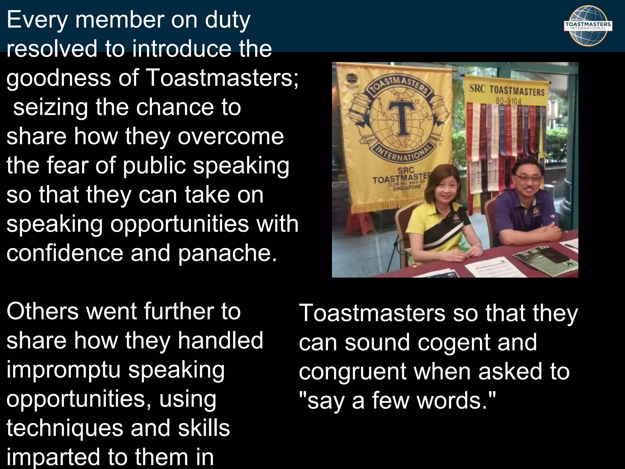 SRC Toastmasters | PPT