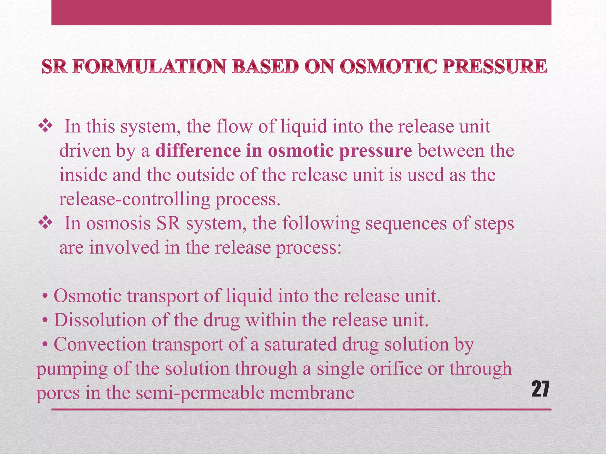 Factors Affecting Sustain Realease Drug delivery System | PPTX