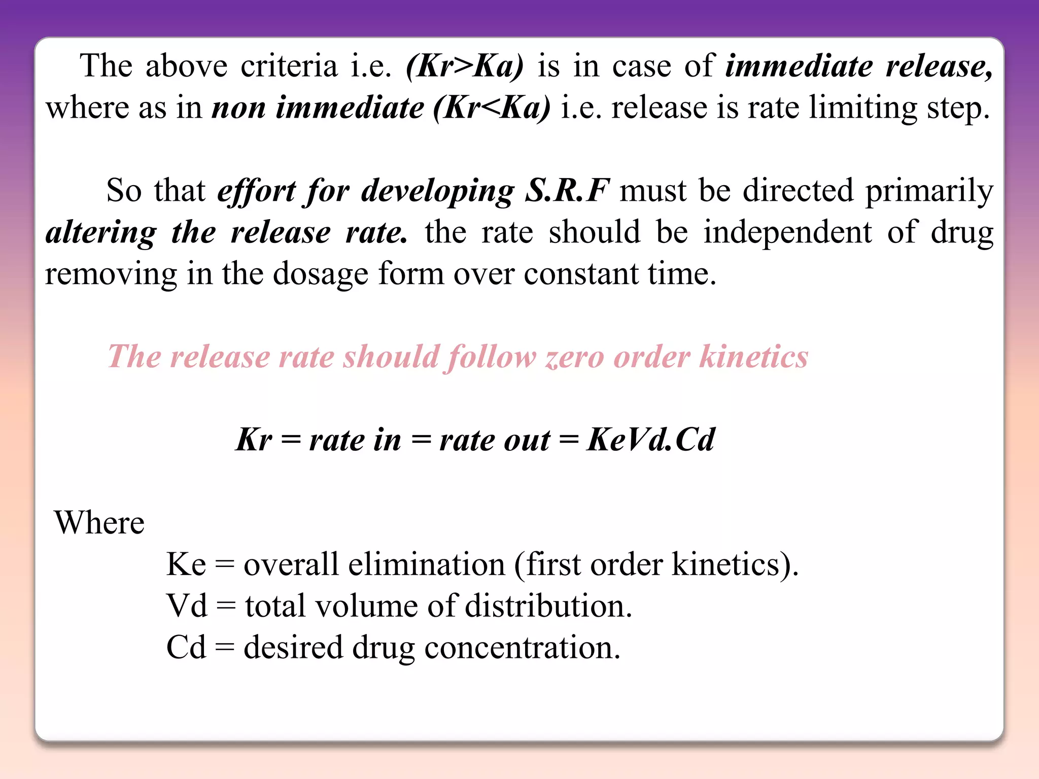 sustained release drug delivery system | PPTX