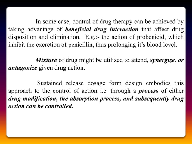 sustained release drug delivery system | PPTX | Chemistry | Science
