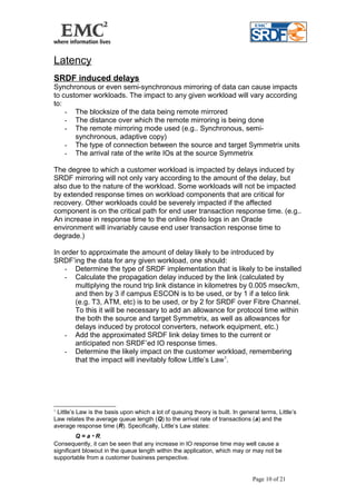 Srdf overview latency_v.5 | PDF