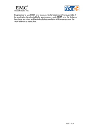 Srdf overview latency_v.5 | DOC