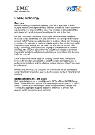 Srdf overview latency_v.5 | DOC