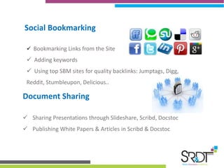 Srdt social media strategy | PPT
