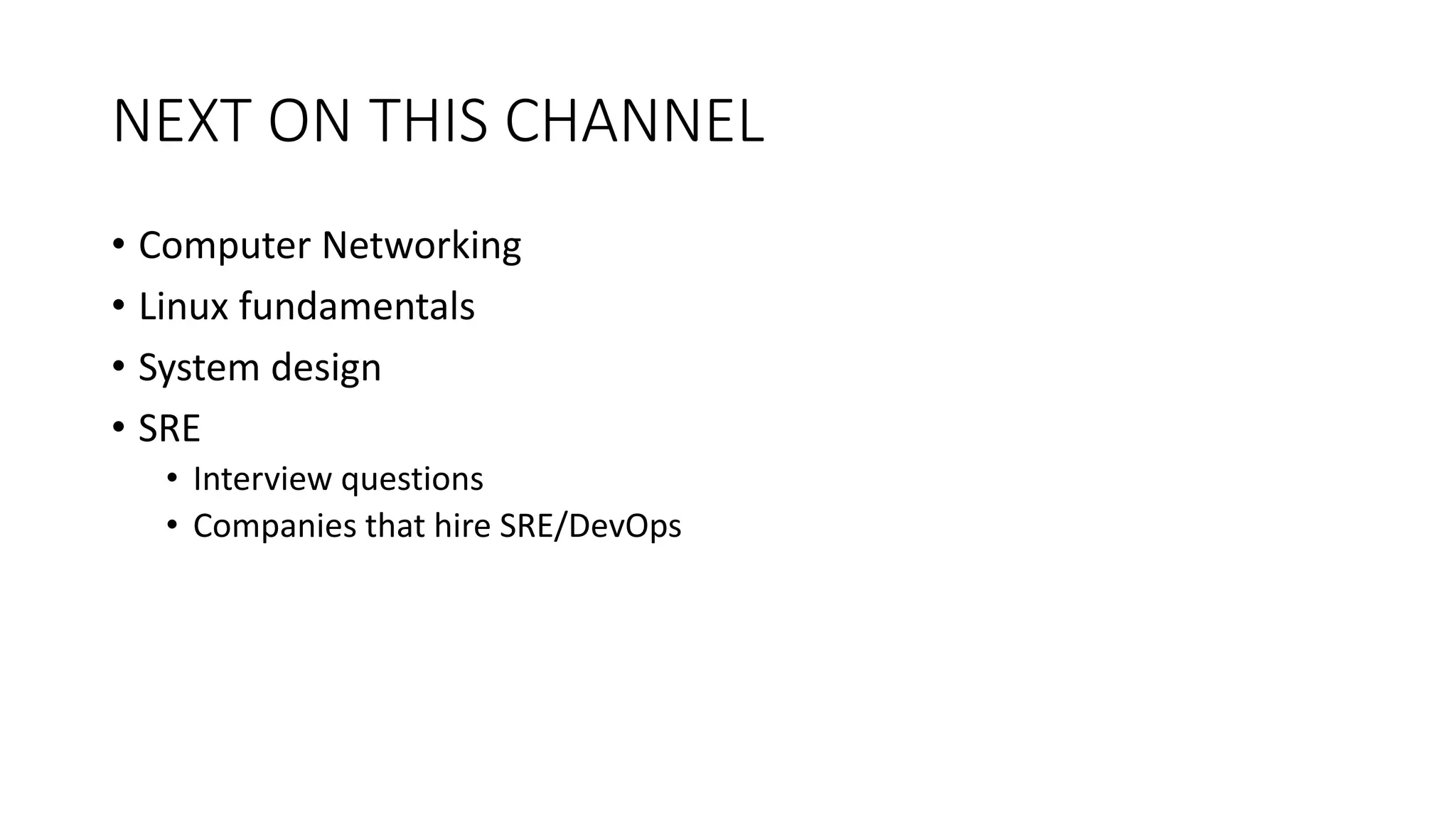 Preparing for SRE Interviews | PPTX