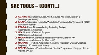 SRE Tools | PPT