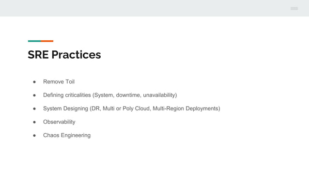 SRE 101 (Site Reliability Engineering) | PPTX
