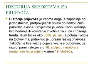 Sredstva za prijevoz putnika | PPT