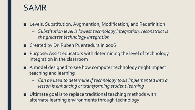SR EDU 310 Bloom’s Revised Digital Taxonomy and SAMR | PPT