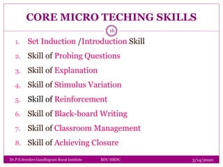 Sreedevi p.s on Micro Teaching | PPT