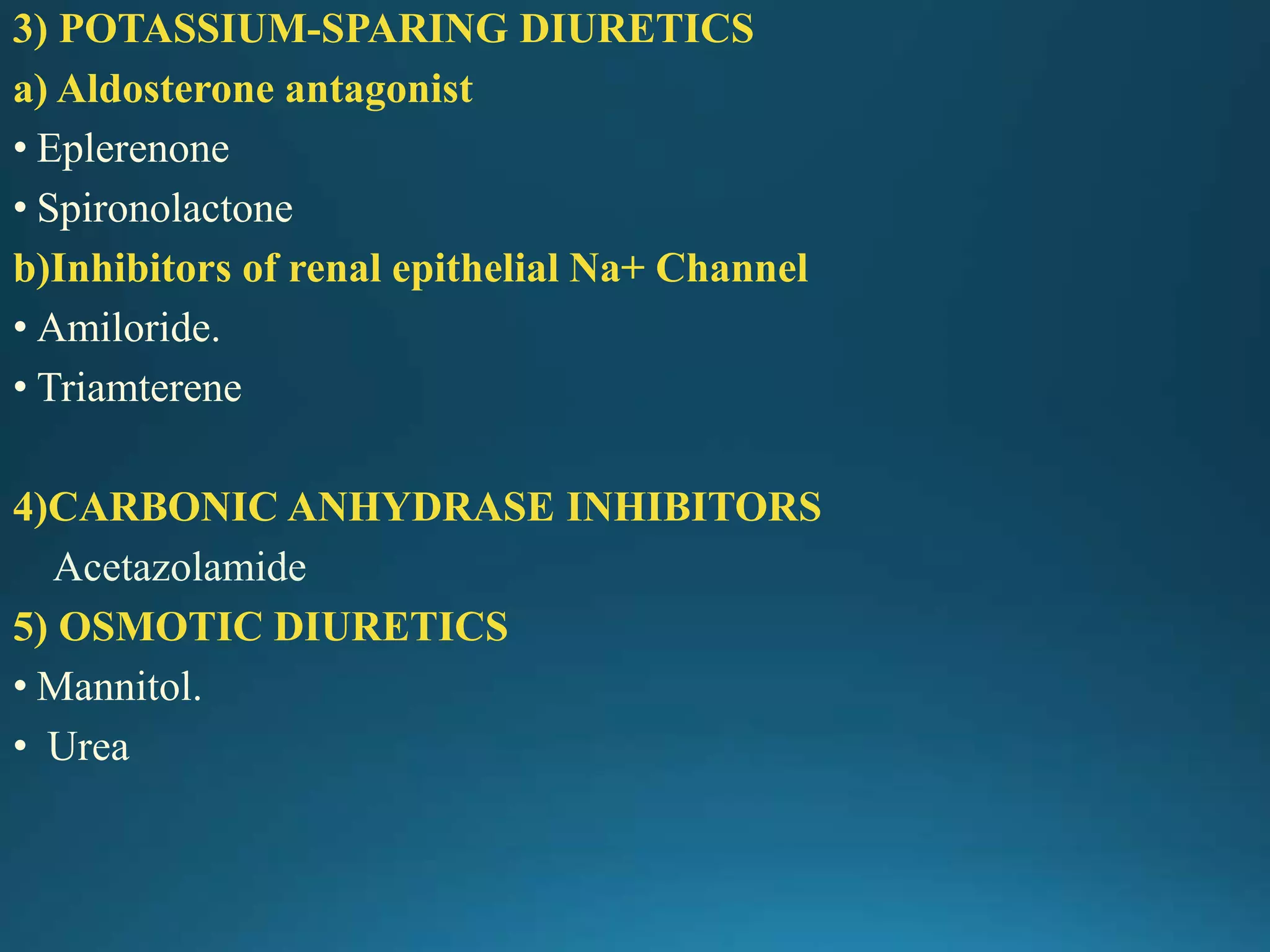 diuretic drugs | PPTX