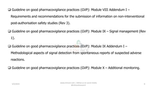 Good Pharmacovigilance Practices and Guidelines | PPTX