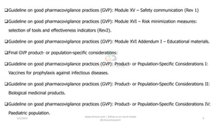 Good Pharmacovigilance Practices and Guidelines | PPTX