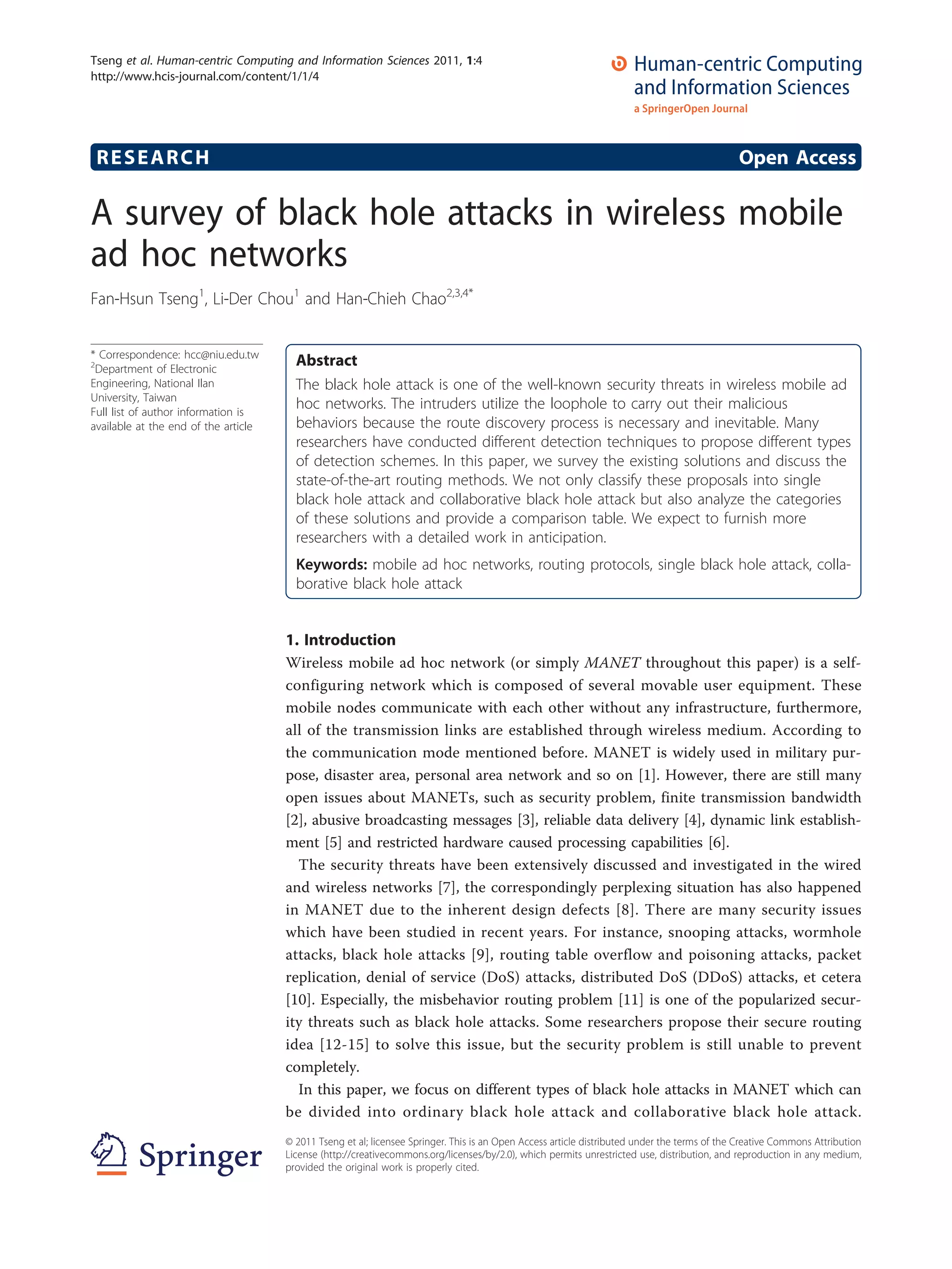 black hole attack | PDF