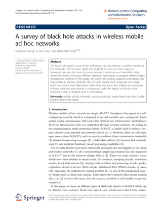 black hole attack | PDF