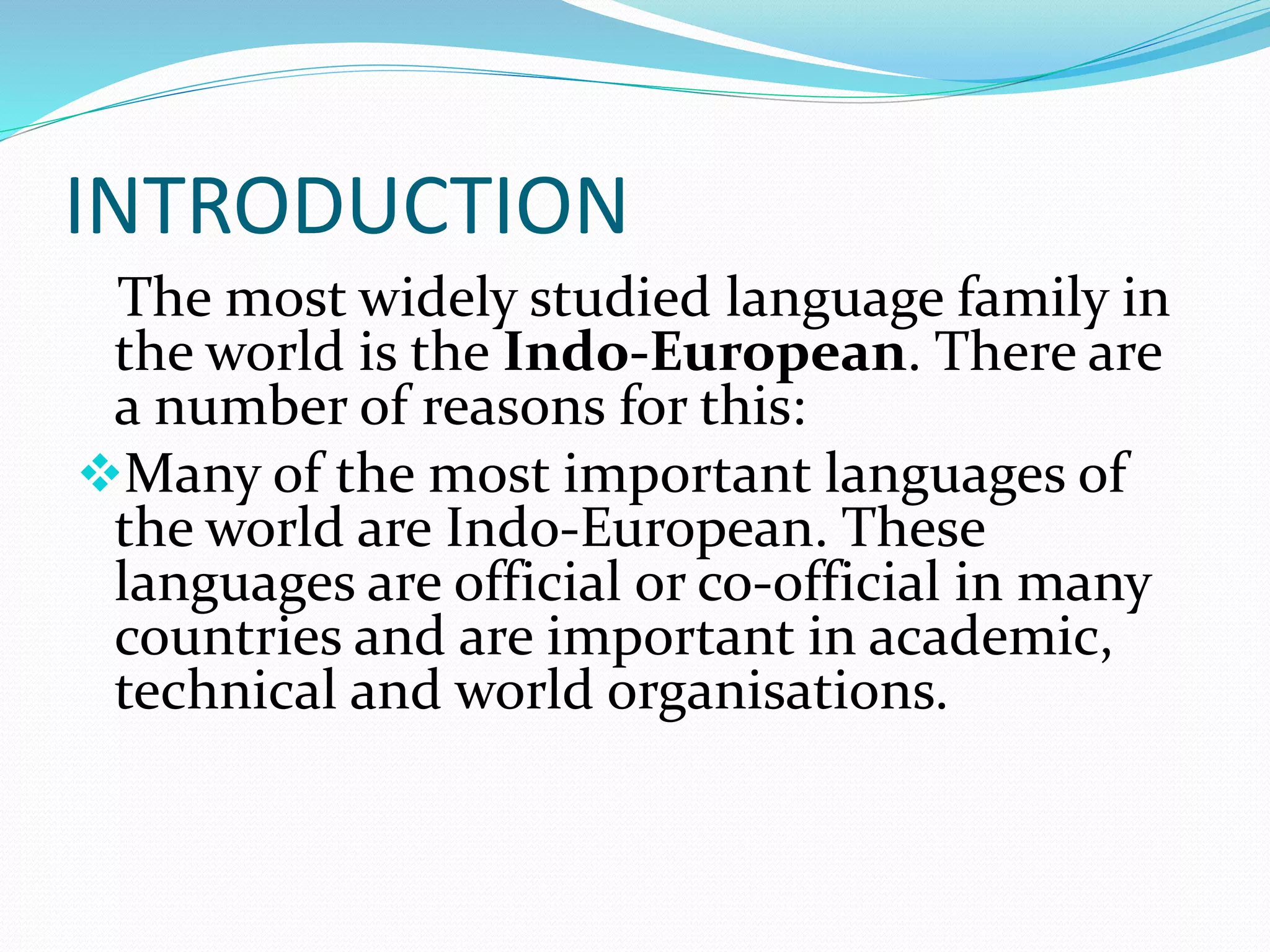 Indo-European family | PPTX