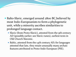 Indo-European family | PPTX