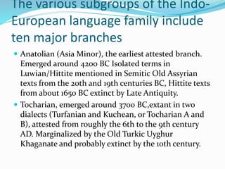 Indo-European family | PPTX