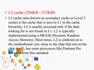 memory hierarchy | PPTX